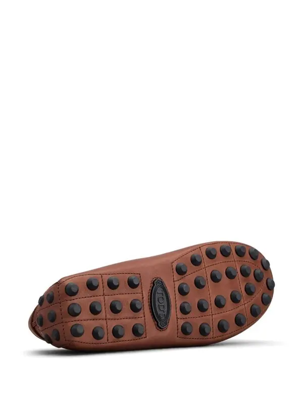 TOD'S Logo-embossed Leather Penny Loafers