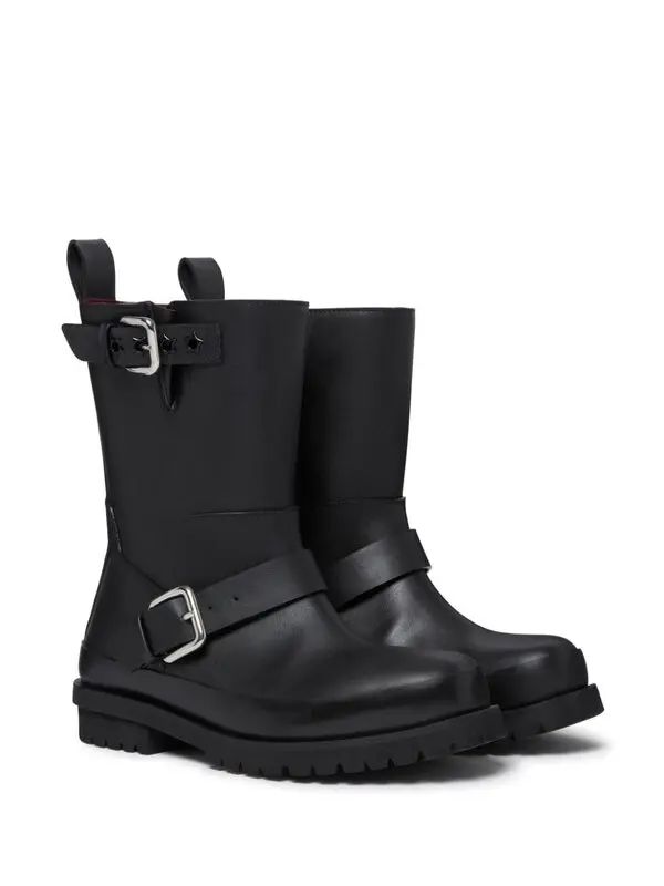 Stella McCartney Trace Buckle-detail Boots - Black