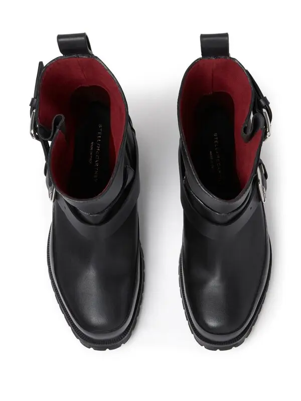 Stella McCartney Trace Buckle-detail Boots - Black