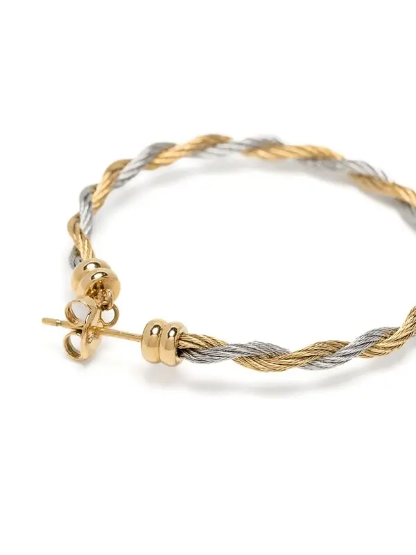 CHARRIOL Love Twist Hoop Earrings
