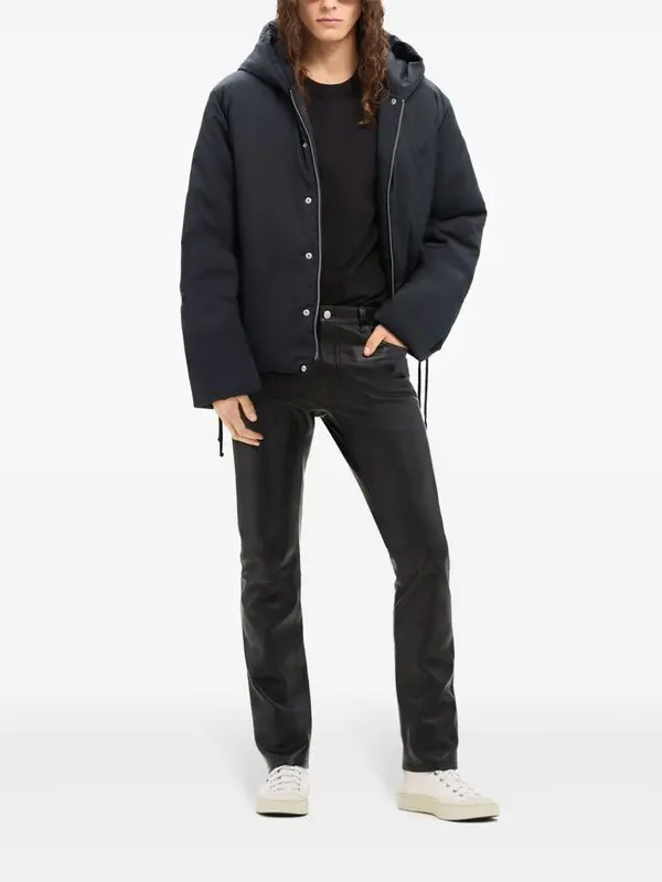 COURREGES Logo-appliqué Hooded Puffer Jacket