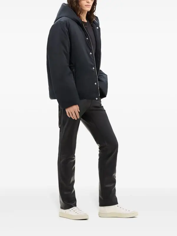 COURREGES Logo-appliqué Hooded Puffer Jacket