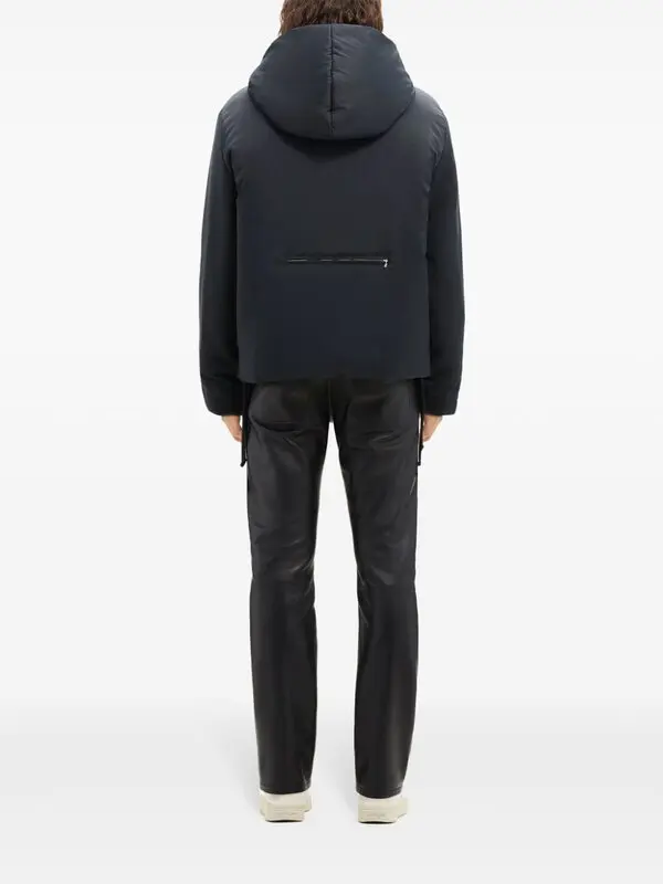 COURREGES Logo-appliqué Hooded Puffer Jacket