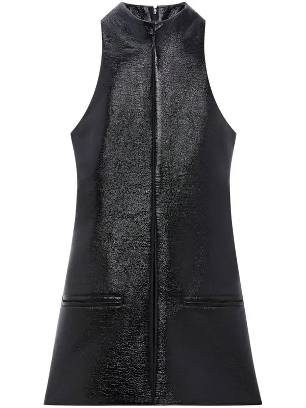 COURREGES Sleeveless Vinyl A-line Dress