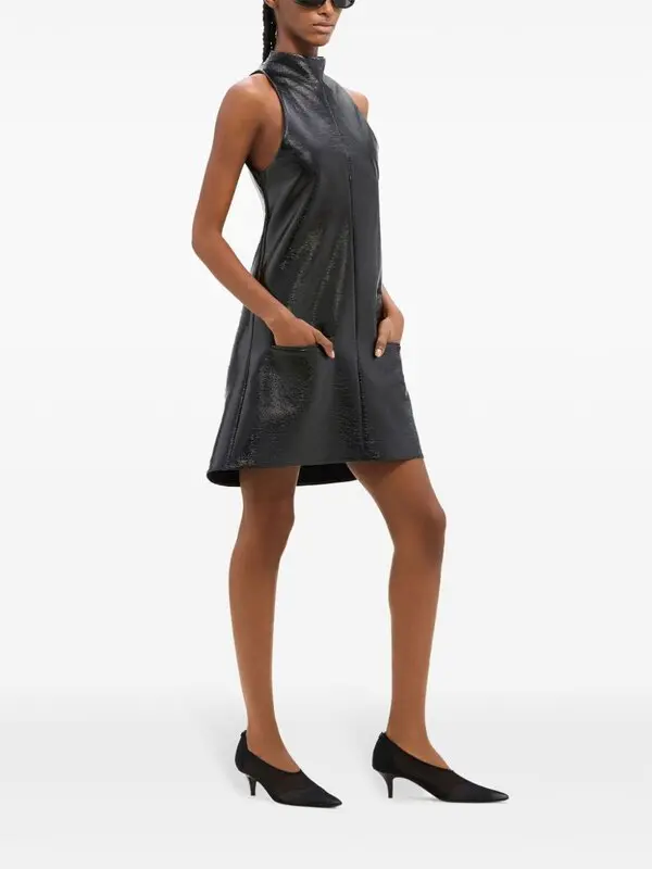 COURREGES Sleeveless Vinyl A-line Dress
