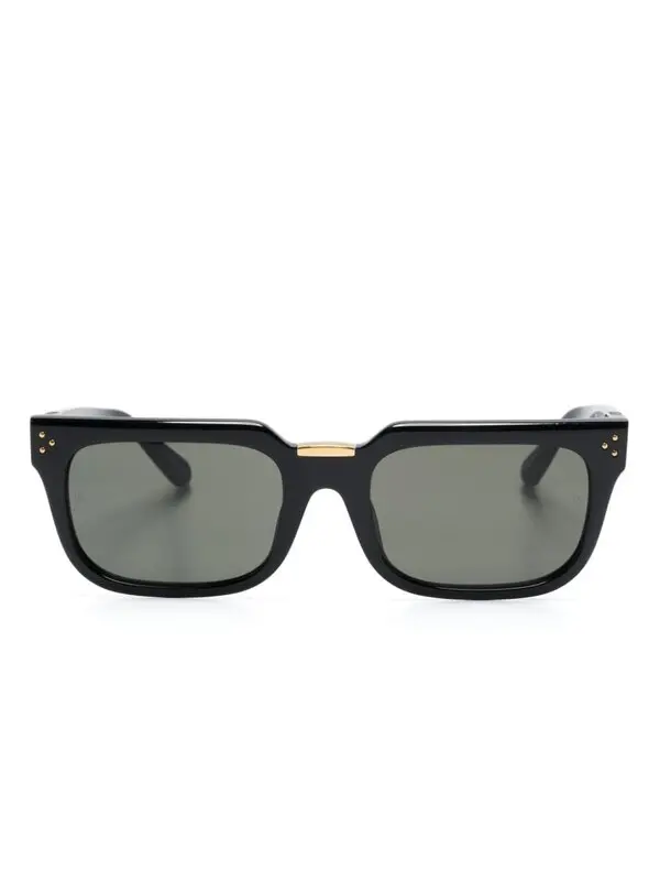 Linda Farrow Yoan Rectangle-frame Sunglasses - Black