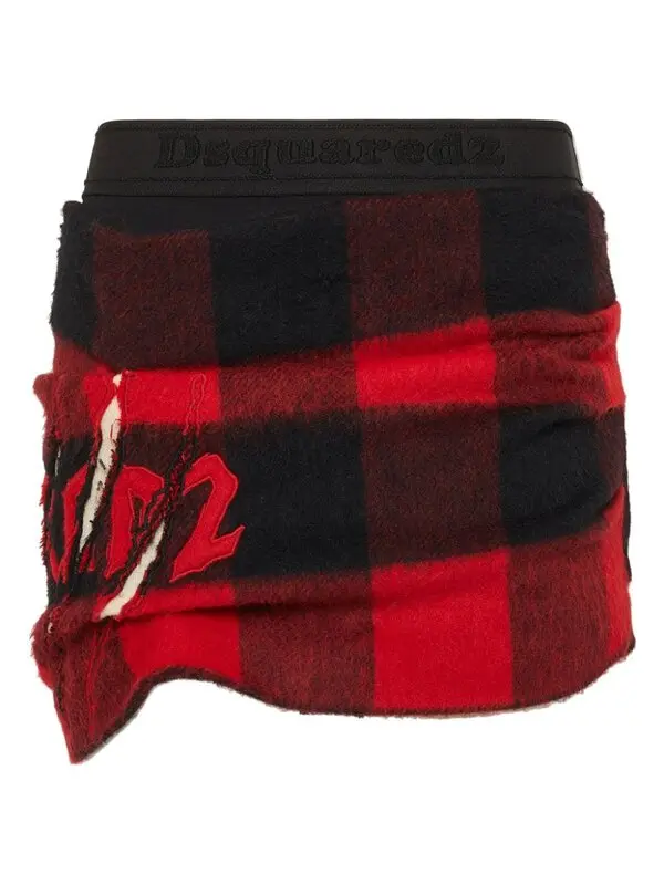 Dsquared2 Check-print Mini Skirt