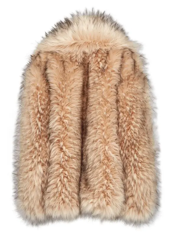 Dsquared2 Double-breasted Faux Fur Coat