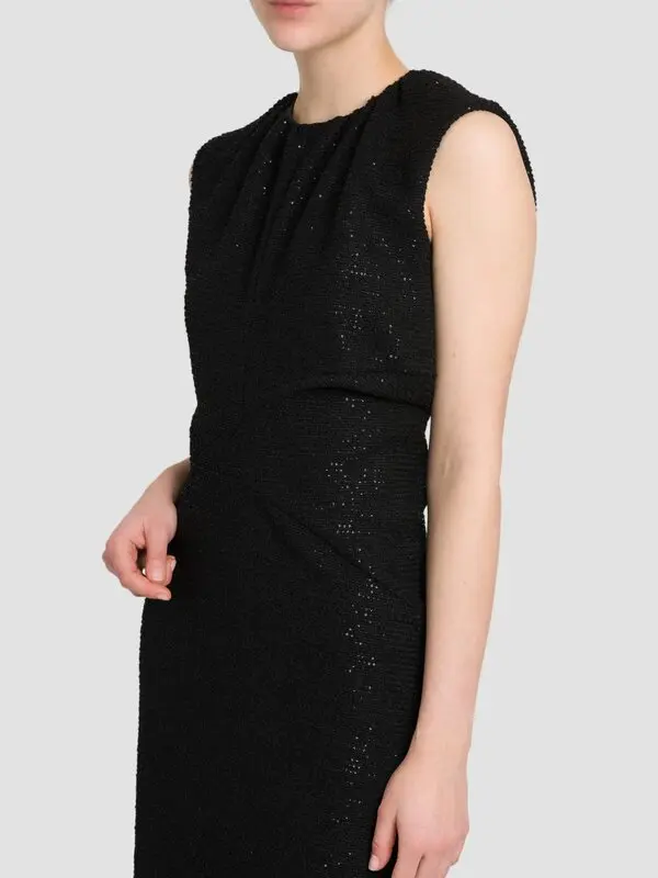 Kiton Sparkle Sleeveless Midi-dress