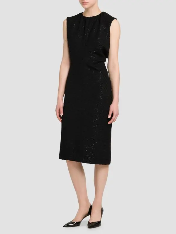 Kiton Sparkle Sleeveless Midi-dress
