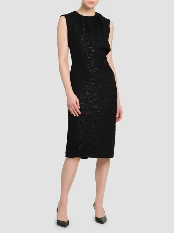 Kiton Sparkle Sleeveless Midi-dress