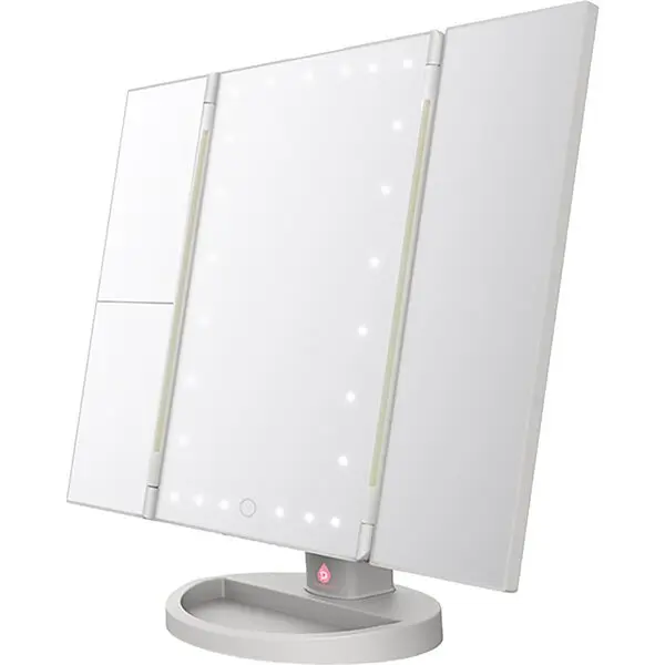 PURSONIC Tri-fold Vanity Makeup Mirror - White