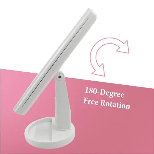 PURSONIC Tri-fold Vanity Makeup Mirror - White