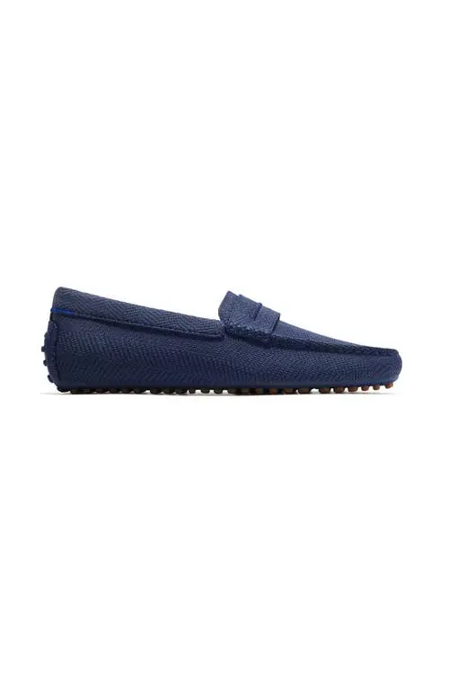 Rothy's The Driving Loafer - Navy Herringbone