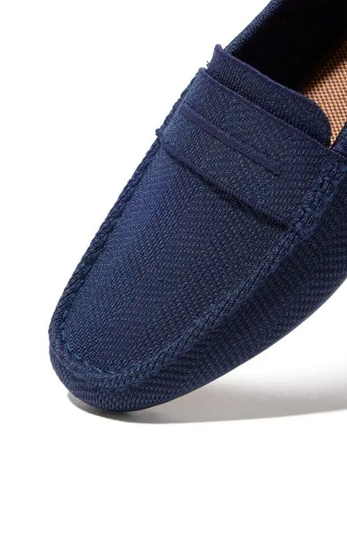 Rothy's The Driving Loafer - Navy Herringbone