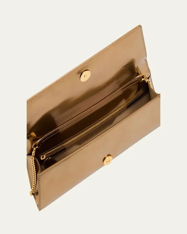 Akris Anouk Small Clutch Bag - Antique Gold