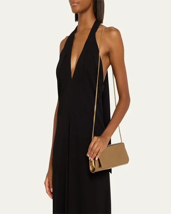 Akris Anouk Small Clutch Bag - Antique Gold