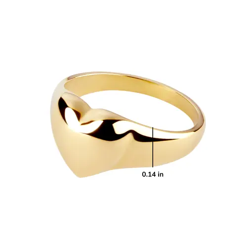 ANA LUISA Isla Heart Ring - Gold