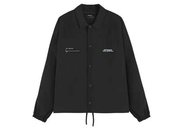 REPRESENT Patron Of The Club Coach Jacket - Black