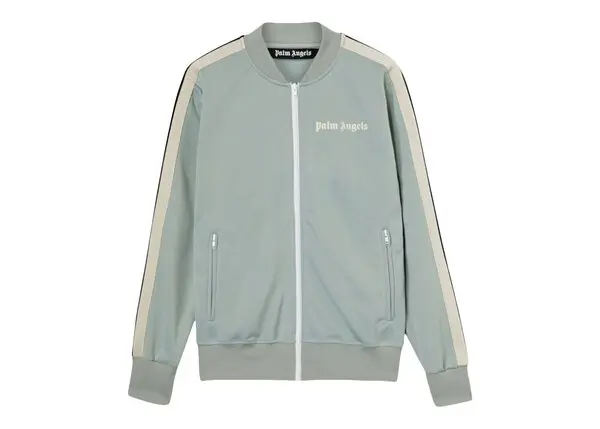 Palm Angels Track Jacket - Grey/off White