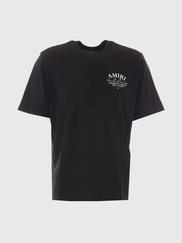 Amiri Contrasting Logo Cotton T-shirt - Black