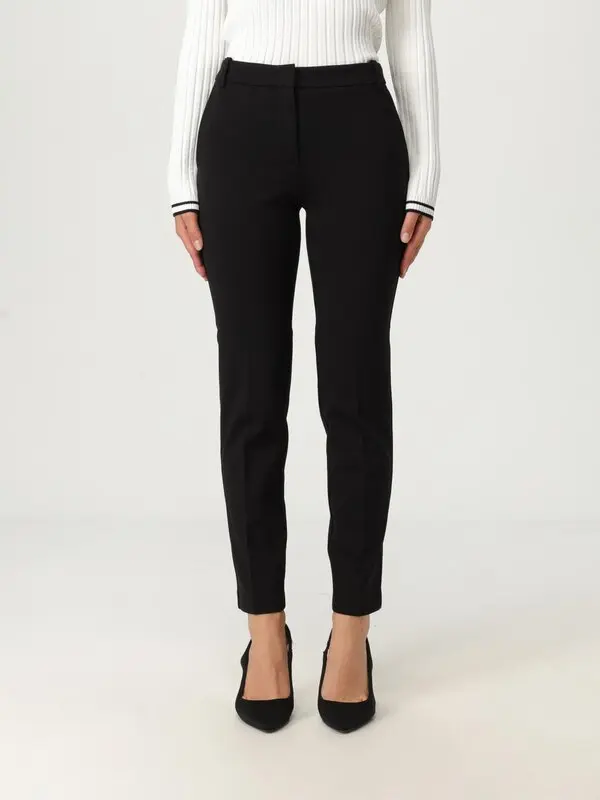 Pinko Tailored Straight Leg Trousers - Black