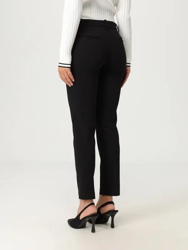 Pinko Tailored Straight Leg Trousers - Black