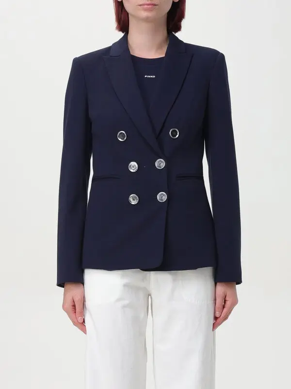 Pinko Double Breasted Blazer - Blue