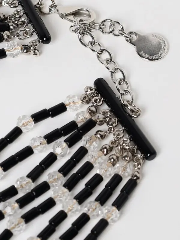 Emporio Armani Multi-strand Beaded Necklace With Crystal Embellishments