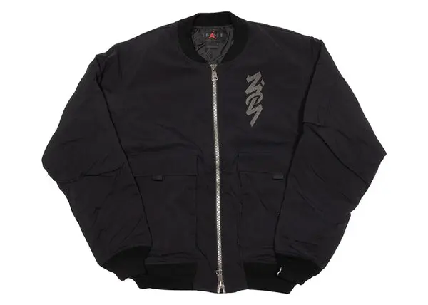 JORDAN Zion Flight Jacket - Black/grey