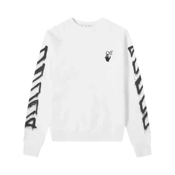 Off-White Spray Marker Slim Crewneck - White