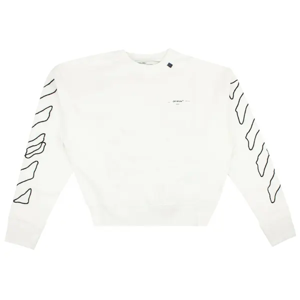 Off-White Abstract Logo Sweatshirt - White
