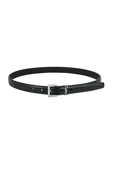 Saint Laurent Monogramme Belt - Noir