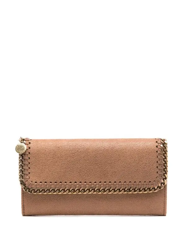 Stella McCartney Falabella Chain-link Detail Wallet - Brown