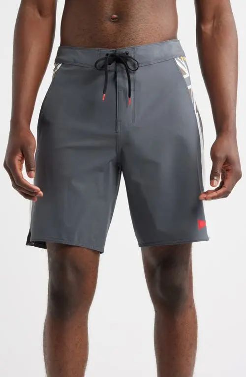 FLORENCE Pro Hawaii Board Shorts - Charcoal