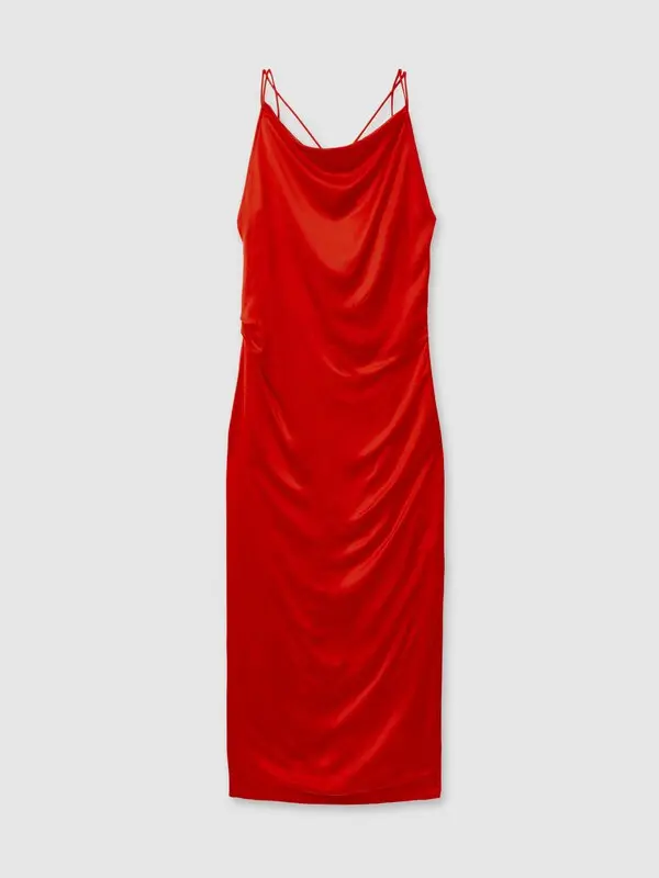 REISS Lilah Satin Maxi Dress