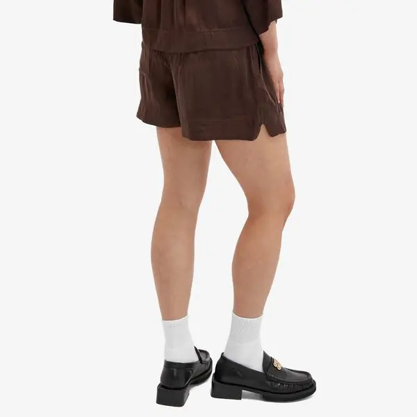 GANNI Washed Satin Shorts