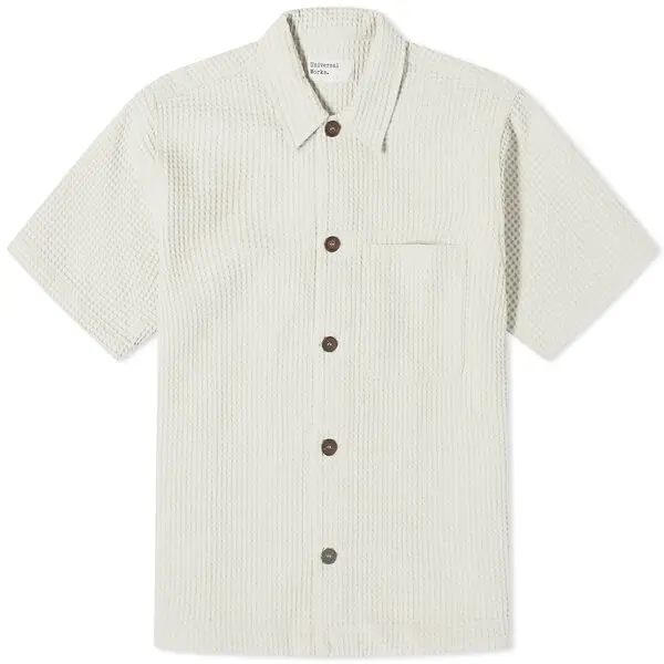 Universal Works Pike Waffle Short Sleeve Shirt