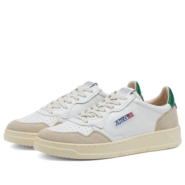 AUTRY 01 Low Leather And Suede Sneaker