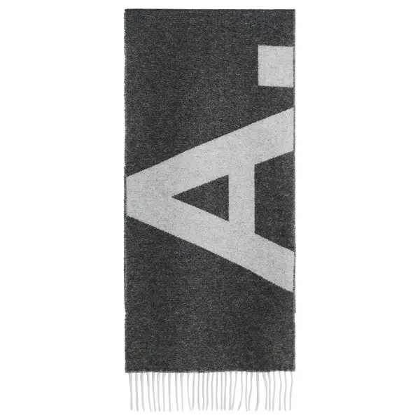 A.p.c. Malo Logo Scarf - Black