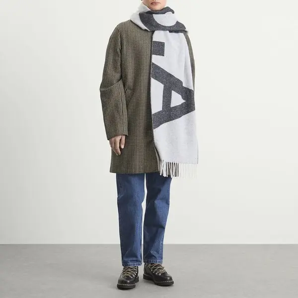 A.p.c. Malo Logo Scarf - Black