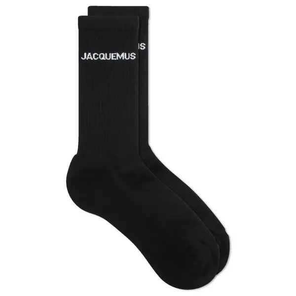 Jacquemus Logo Socks - Black
