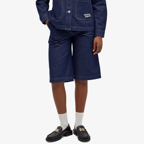 Maison Kitsuné Workwear Denim Bermuda Shorts