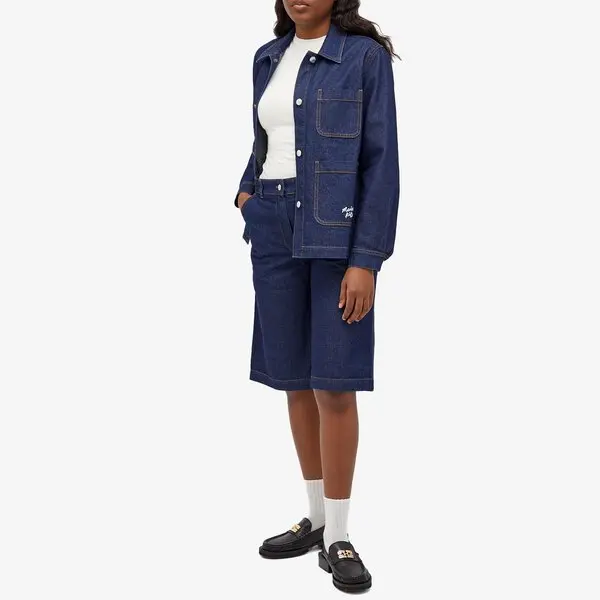 Maison Kitsuné Workwear Denim Bermuda Shorts