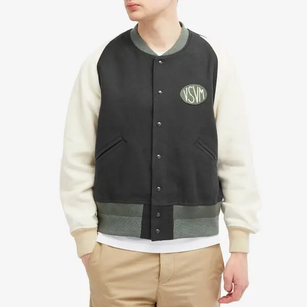 Visvim Varsity Jacket In Black - 55% Off | Editorialist