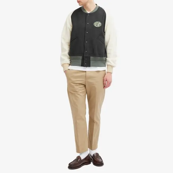 Visvim Varsity Jacket In Black - 55% Off | Editorialist