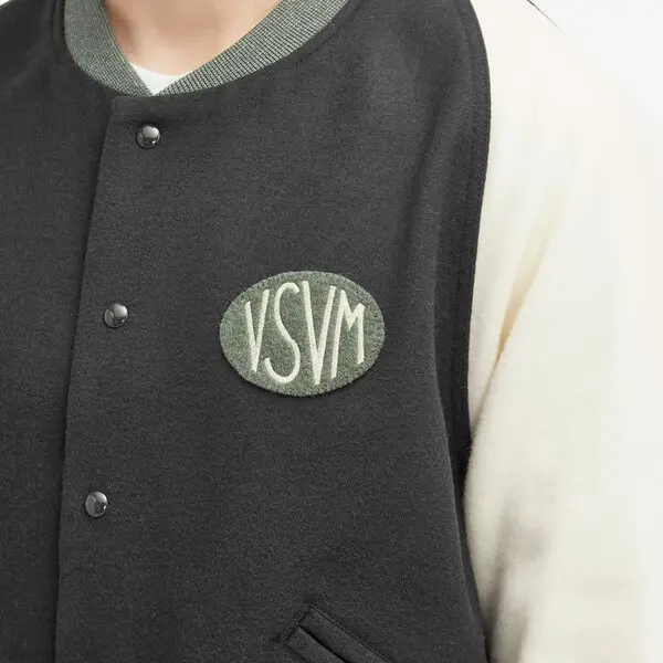 Visvim Varsity Jacket In Black - 55% Off | Editorialist