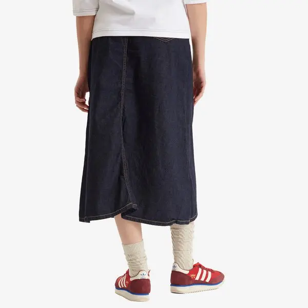 BEAMS 0.5 Pocket Denim Long Skirt