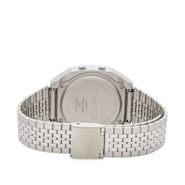Timex® T80 Digital 36mm Watch - Silver | Editorialist
