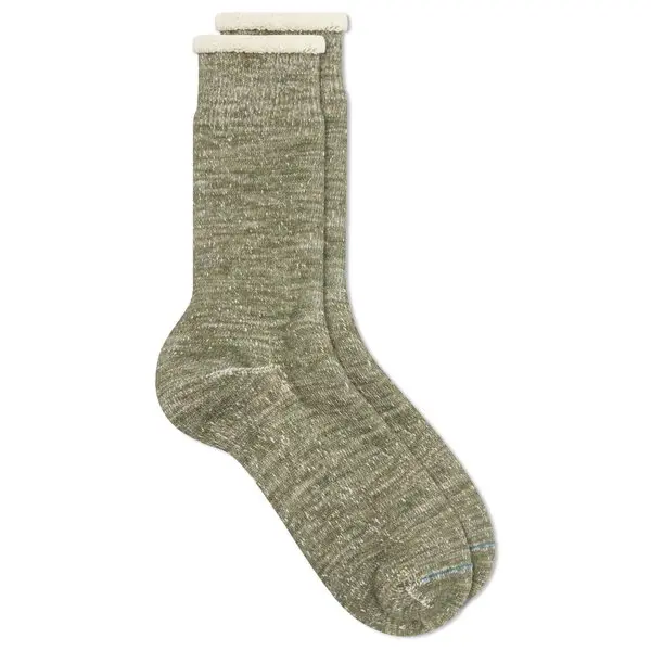 ROTOTO Double Face Crew Socks - Army Green